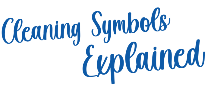 Cleaning Symbols Explained - Browns Cleaners